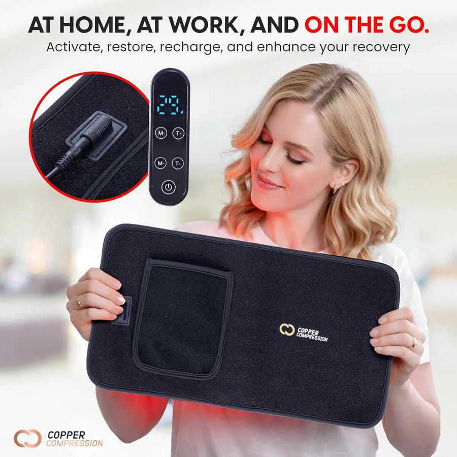CopperRed™ Infrared Flex Wrap Red Light Therapy Device – Copper Compression